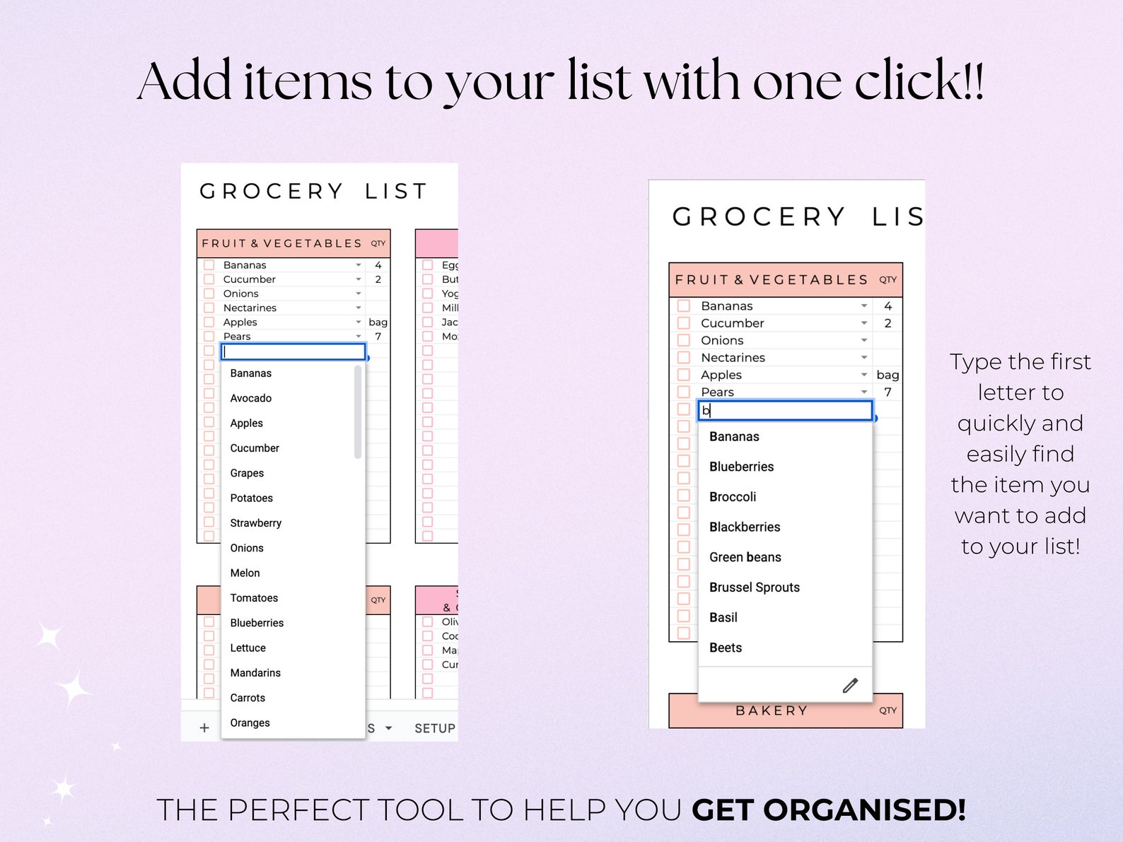 Editable Grocery List Printable, Shopping List, Grocery List Google ...