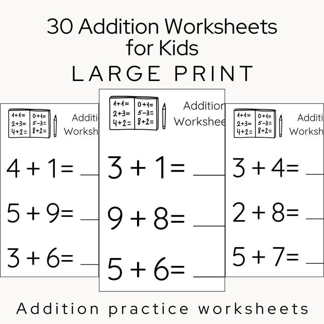 Addition Worksheets Printable Addition Worksheets Single Digit Addition ...