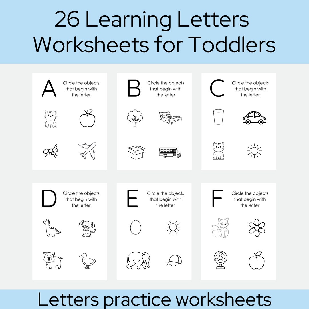 Learning Letters Worksheets Preschoolers Alphabet Worksheets for ...