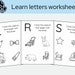 Learning Letters Worksheets Preschoolers Alphabet Worksheets for ...