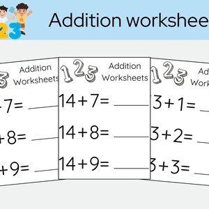 Printable Addition Worksheets Two Digit Addition Fill in the Blank ...