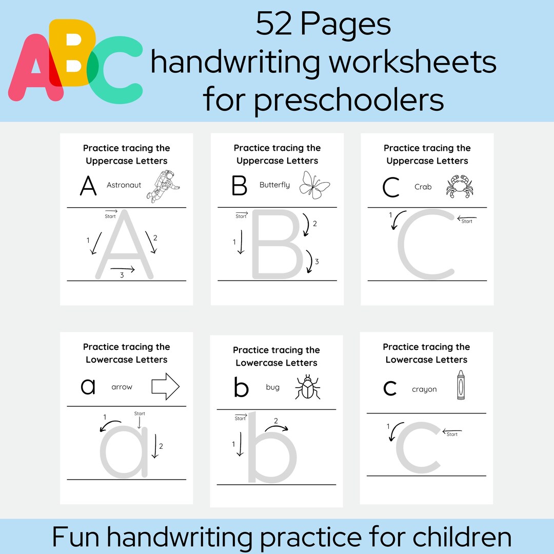 Handwriting Worksheets Preschoolers Alphabet Worksheets Fun Tracing ...