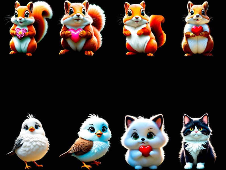 Adorable Pets Clipart Bundle Adorable Animals Clipart - Etsy