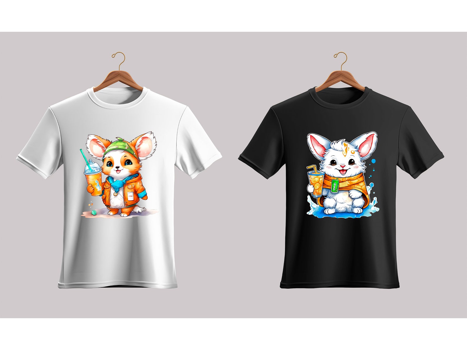 Kawaii Chibi Style Cute Animals Clipart Bundle Digital - Etsy