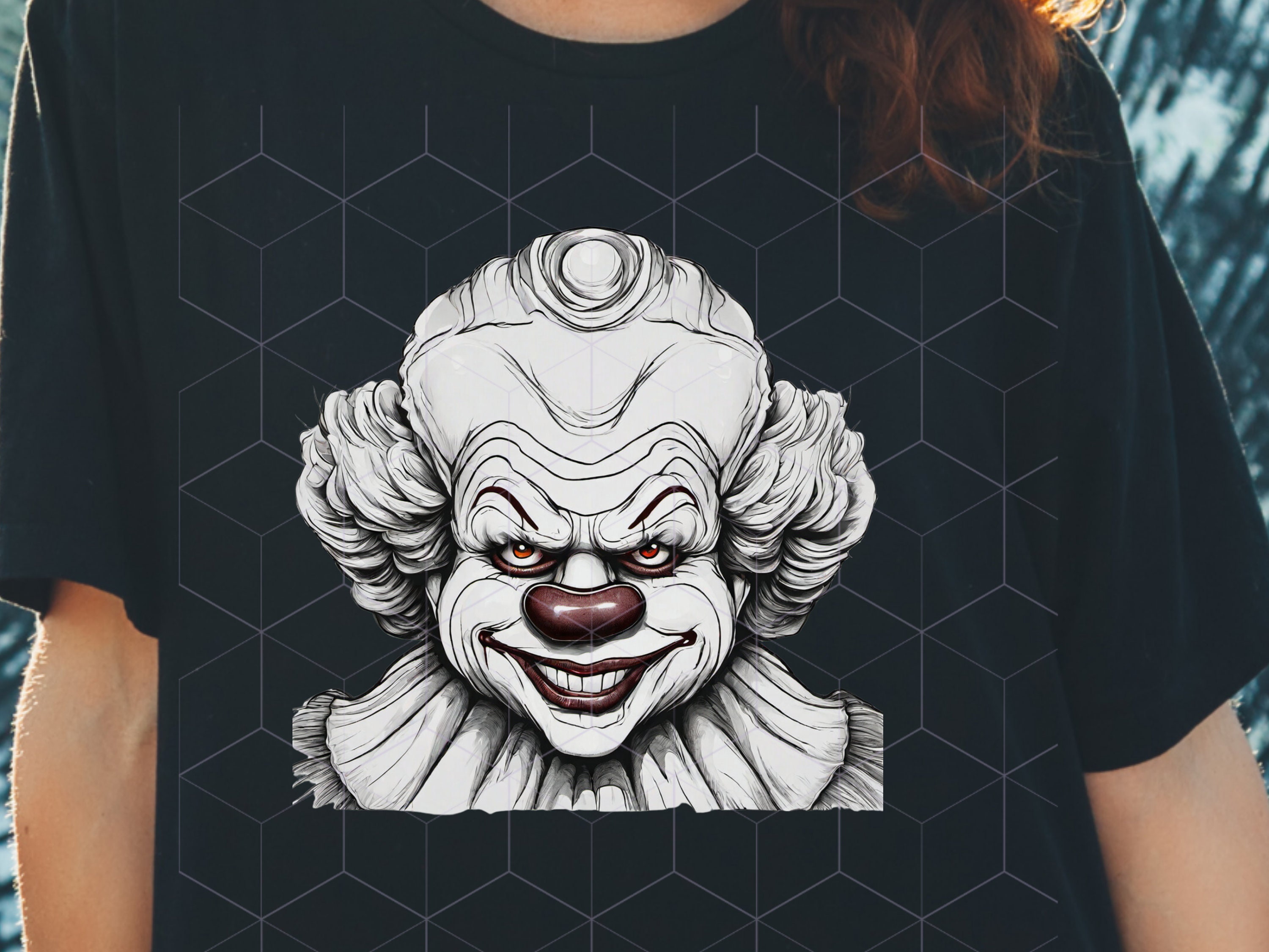 Payaso Esquema SVG Payaso aterrador svg Feliz halloween svg - Etsy España