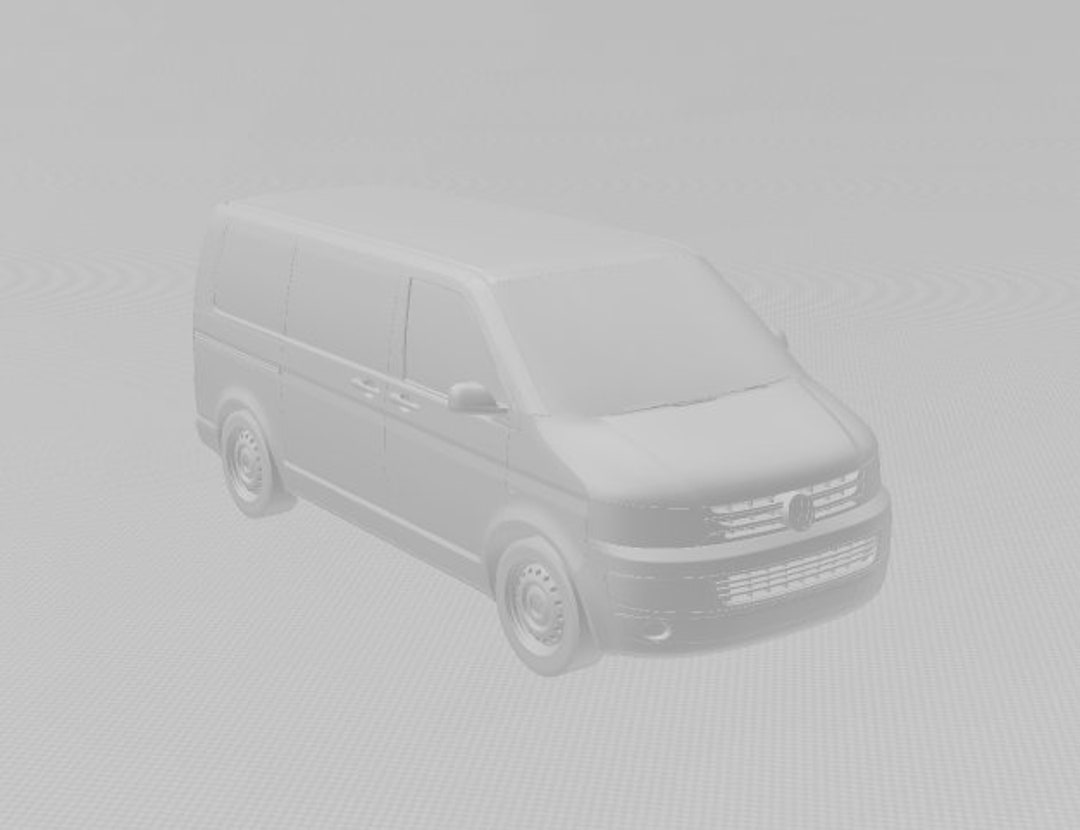 VW T5 3D Stl File Iconic Cars Stl Super Car 3d Stl File 3D Ready Model ...