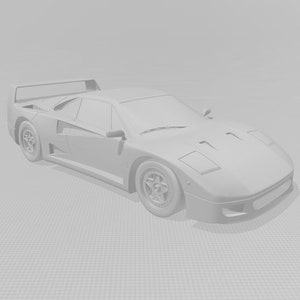 Ferrari F40 3D Stl File Iconic Cars Stl Super Car 3d Stl - Etsy