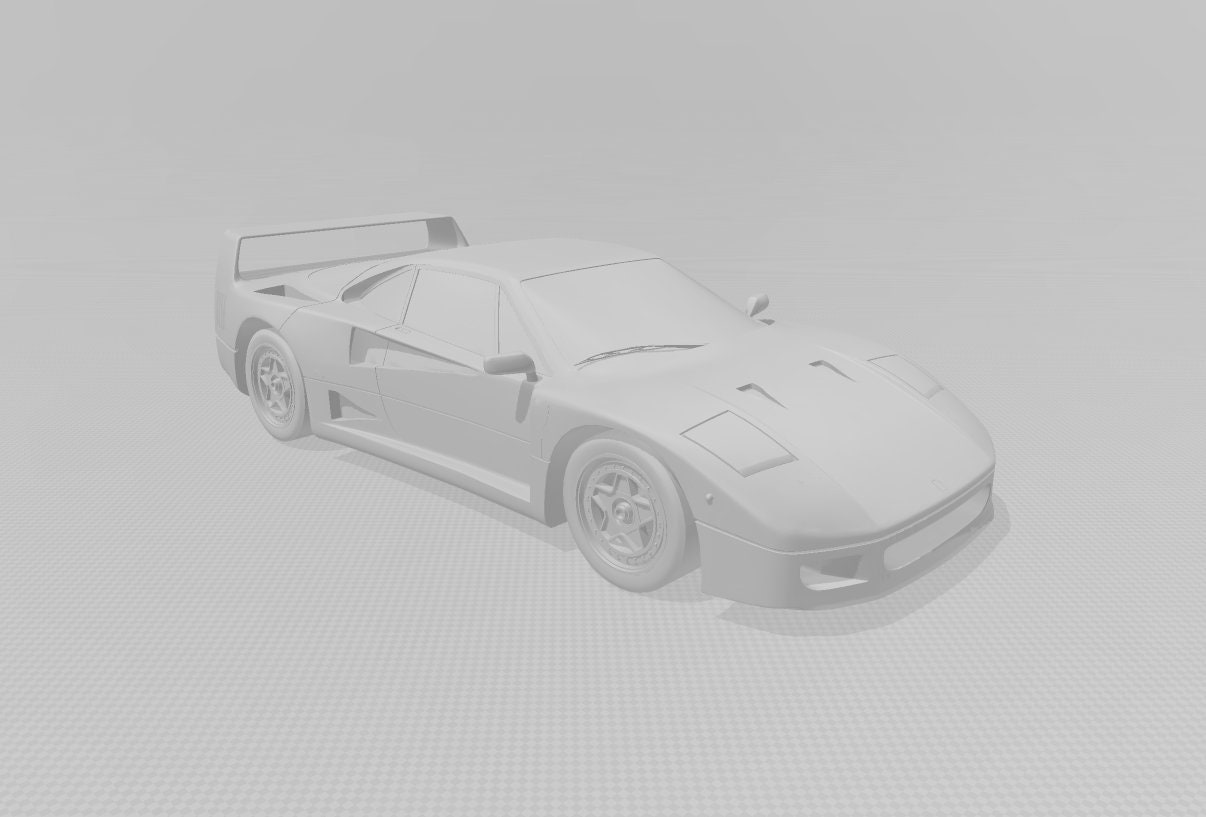 Ferrari F40 3D Stl File Iconic Cars Stl Super Car 3d Stl - Etsy