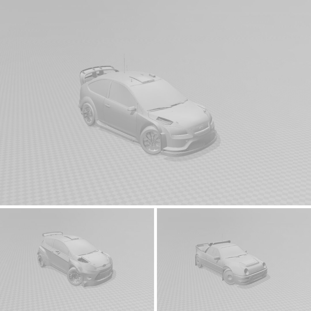 Ford Ralley 3pack 3D Stl File Iconic Cars Stl Super Car 3d Stl File 3D ...