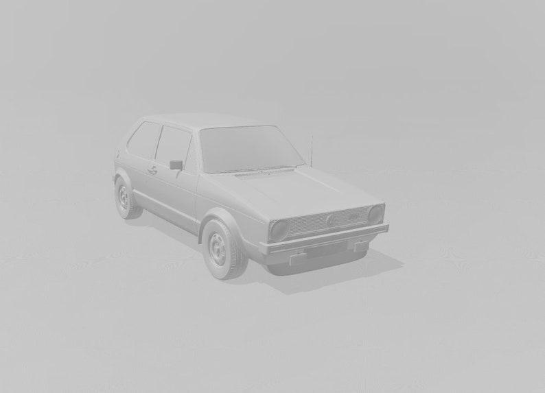 Volkswagen Golf Mk1 3D Stl File Iconic Cars Stl Super Car 3d - Etsy