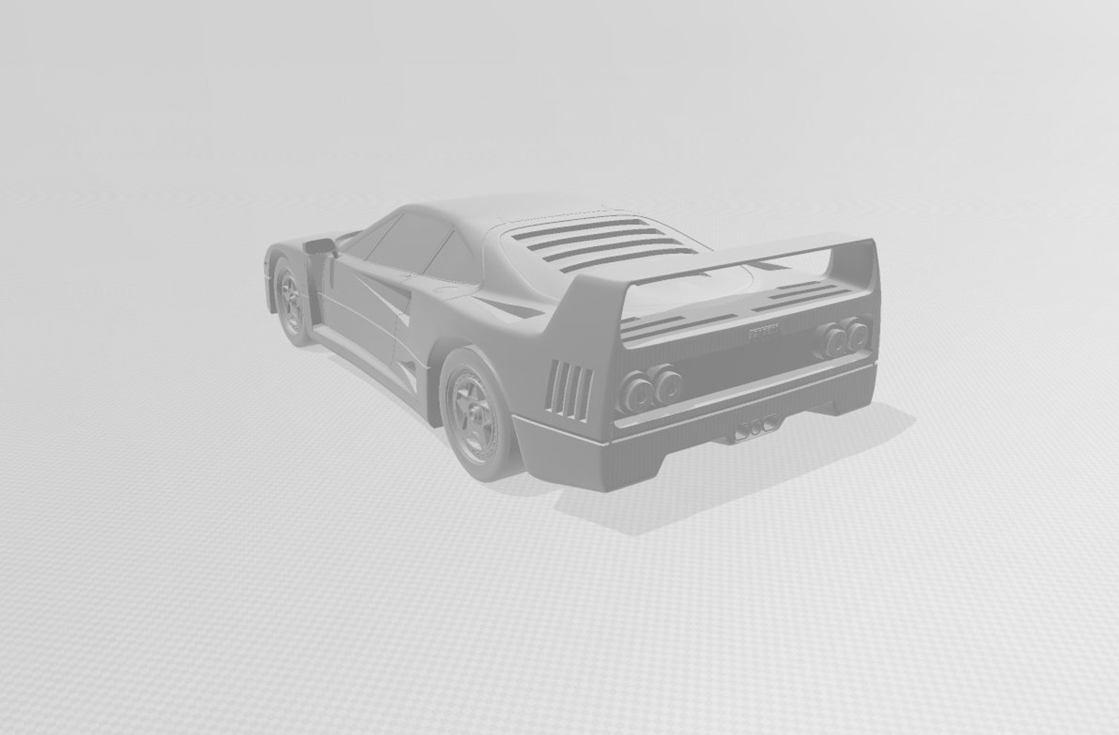 Ferrari F40 3D Stl File Iconic Cars Stl Super Car 3d Stl - Etsy