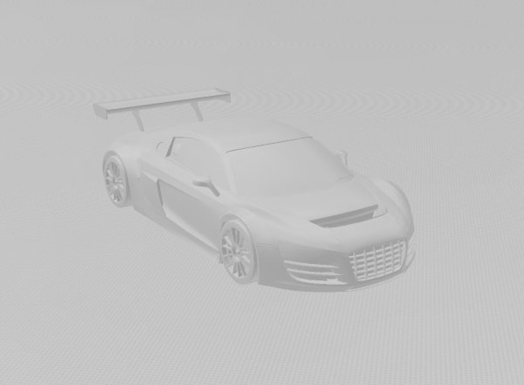 Audi R8 LMS 3D Stl File Iconic Cars Stl Super Car 3d Stl File 3D Ready ...