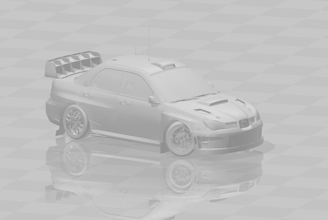 Subaru Impreza WRC 07 3D Stl File Iconic Cars Stl Super Car 3d - Etsy