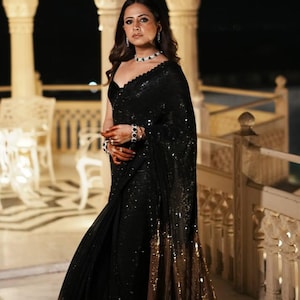 black cutwork blouse