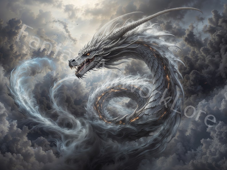 Elemental Dragons Posters, Print, Wall Art, Gift, Picture, Hang up Art ...