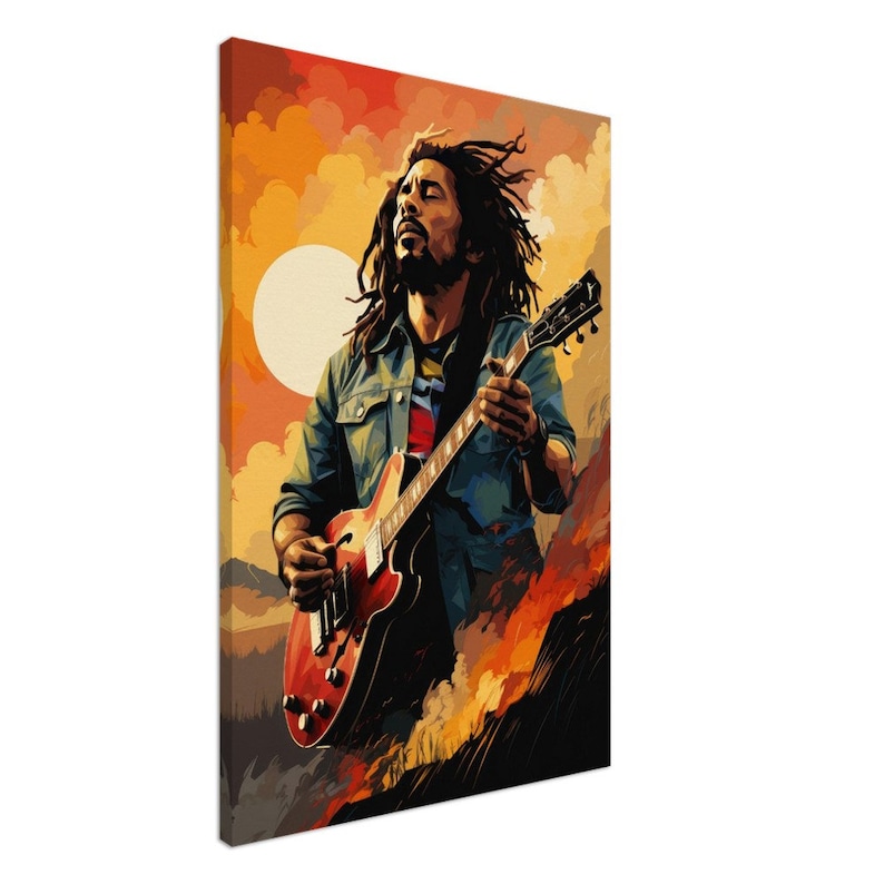 Bob Marley Wall Art Canvas Bob Marley Art Print Various Sizes Portrait ...