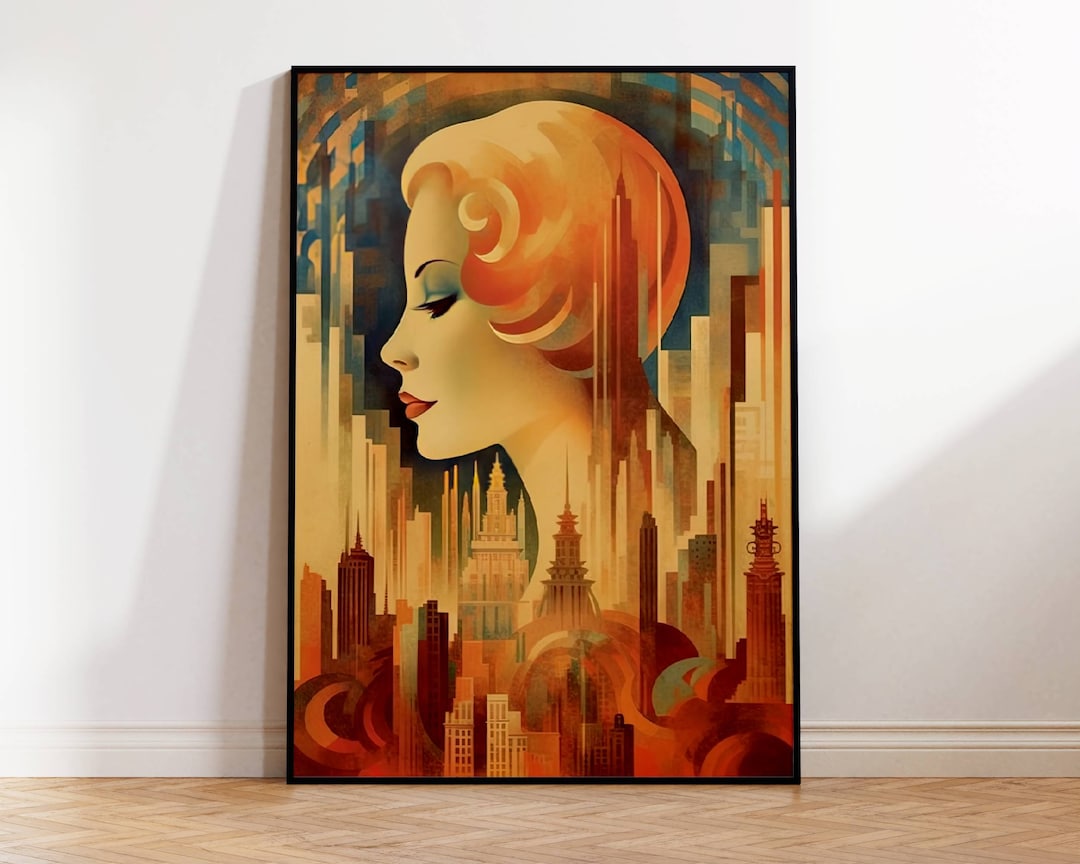 Art Deco Poster, Art Deco Wall Art, Art Deco Framed Prints, With or ...