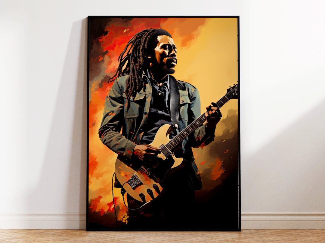 Bob Marley Wall Art Poster Reggae Poster With or Without Frame ...