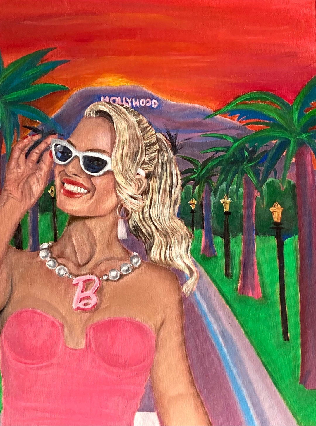 Barbie Oil Painting - Etsy