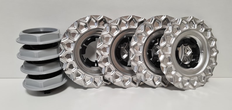 4x BMW E30 Style5 4x100 15 Center Cap 171 Mm Aluminum Hubcaps ...