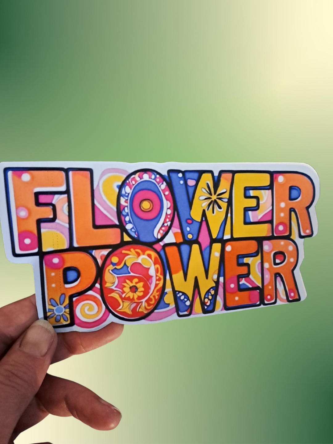 Flower Power Stickers Hippie Stickers Car Laptop Gift Zen Decoration ...