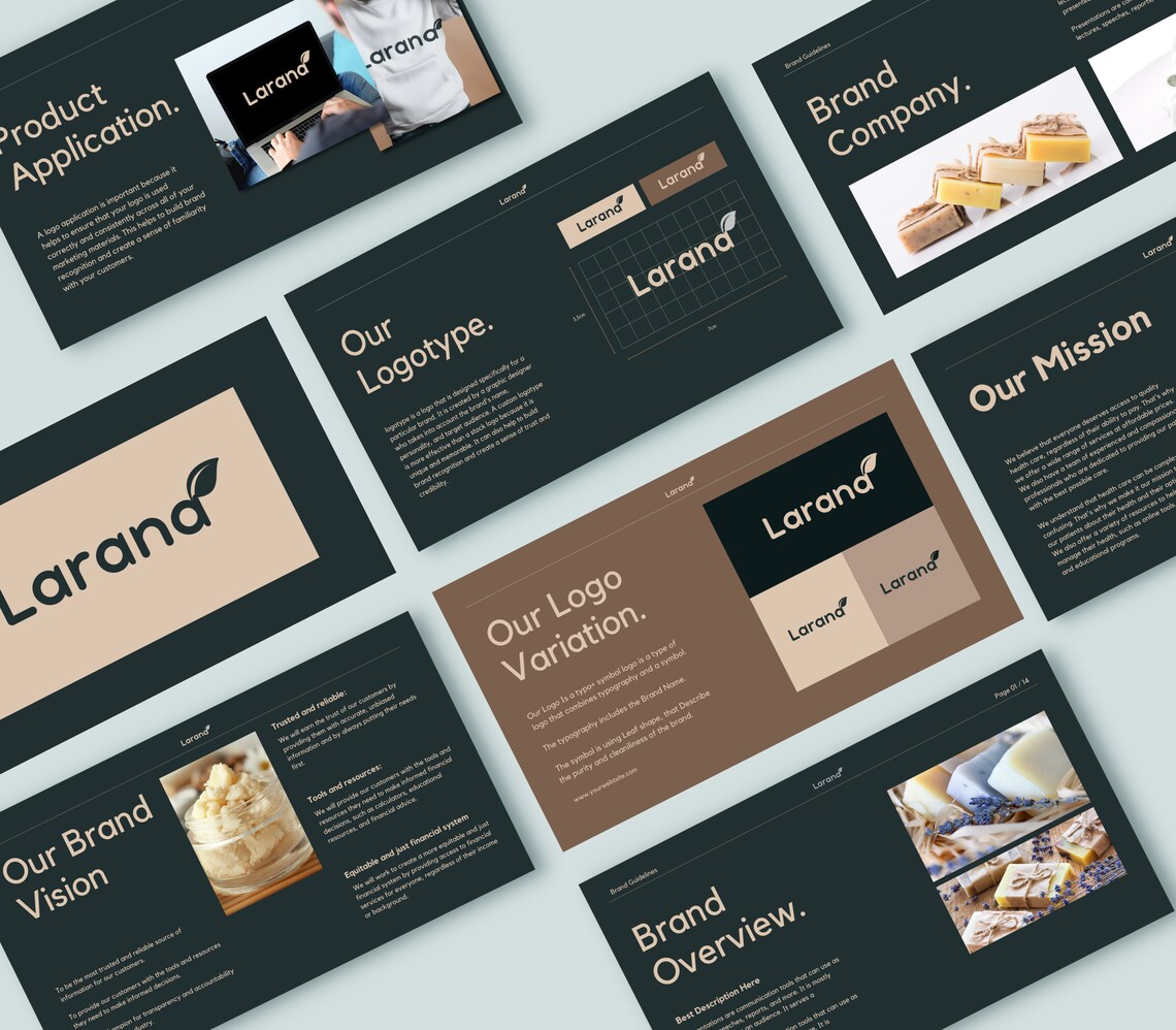 Buy Editable Brand Guideline Templates for CANVA / CANVA Brand ...