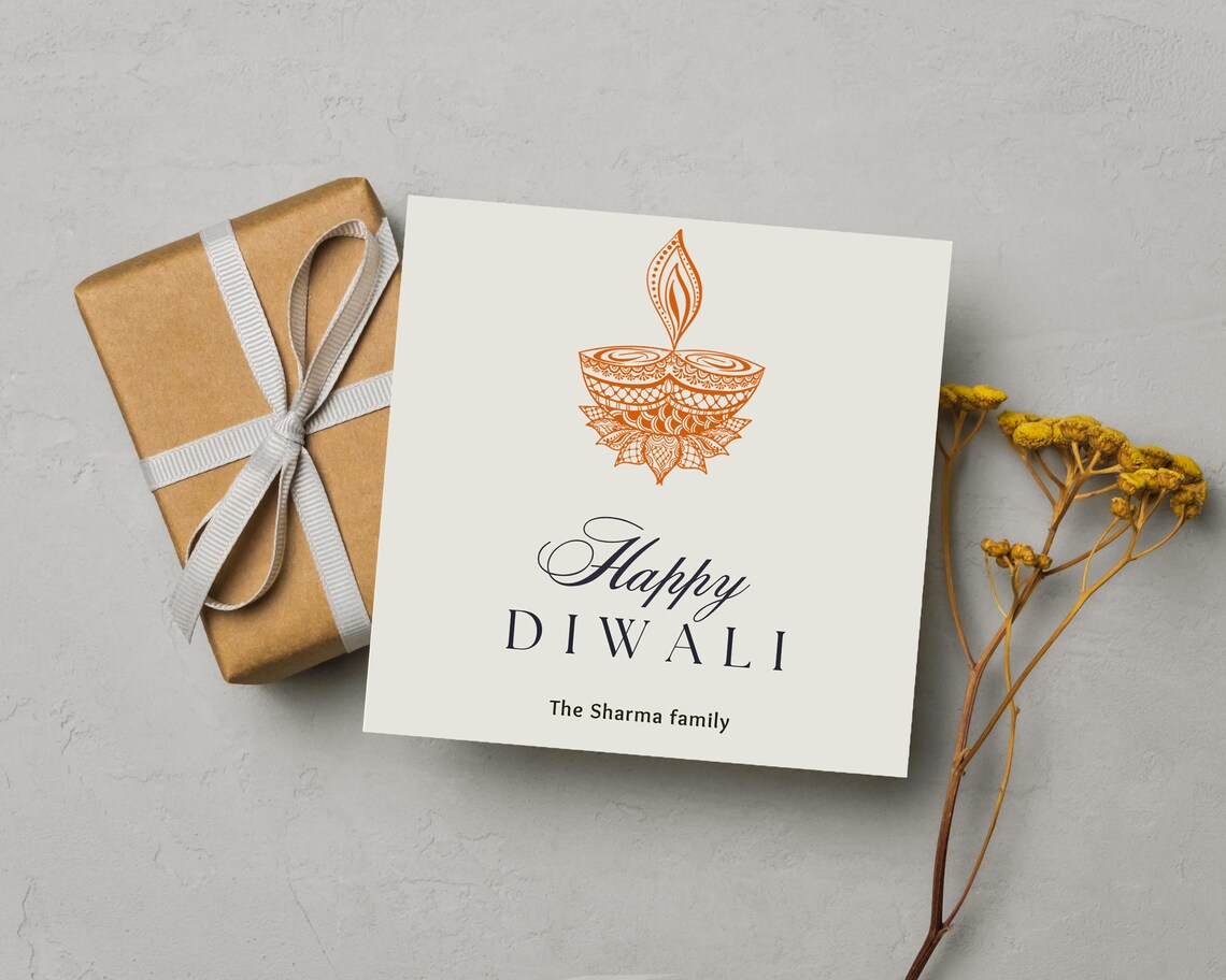 6 Different Happy Diwali Gift Tags, Editable Deepawali Gift Tags ...