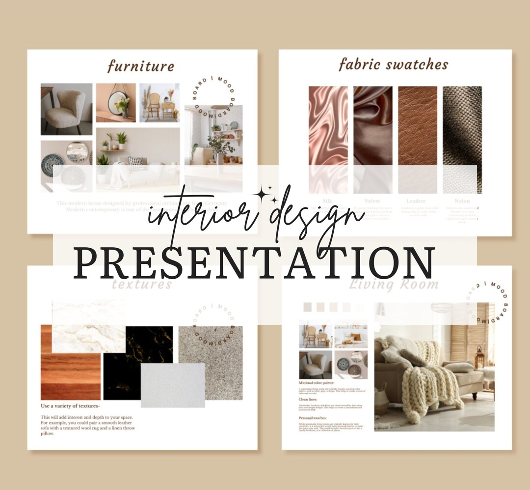 Interior Design Template | Client Presentation Template | Interior ...