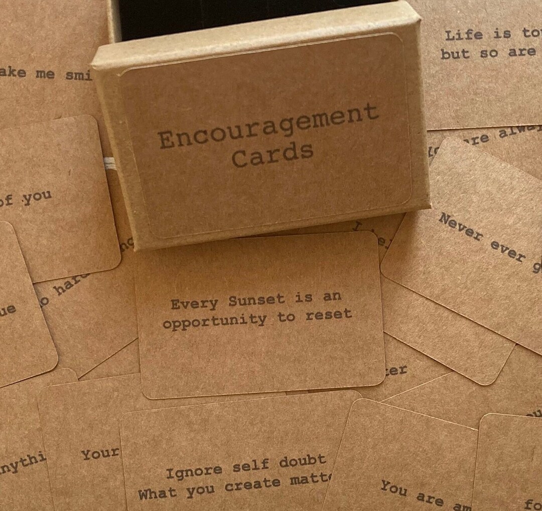 Box of 24 Mixed Encouragement Quote Cards, Motivational Quotes ...