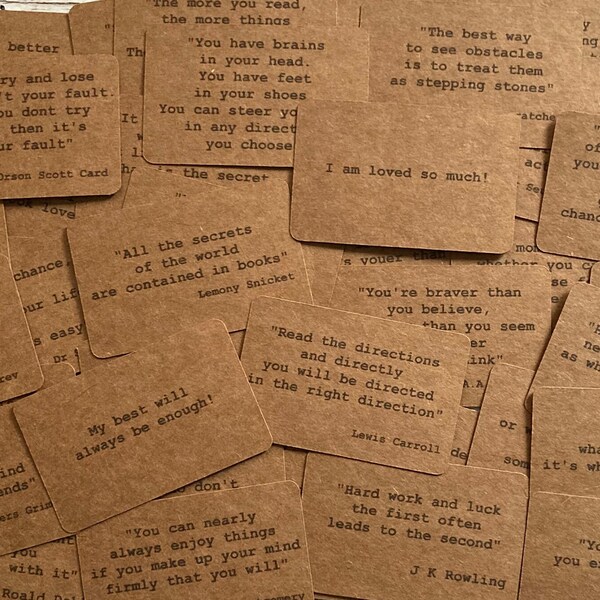 Quote Cards - Etsy