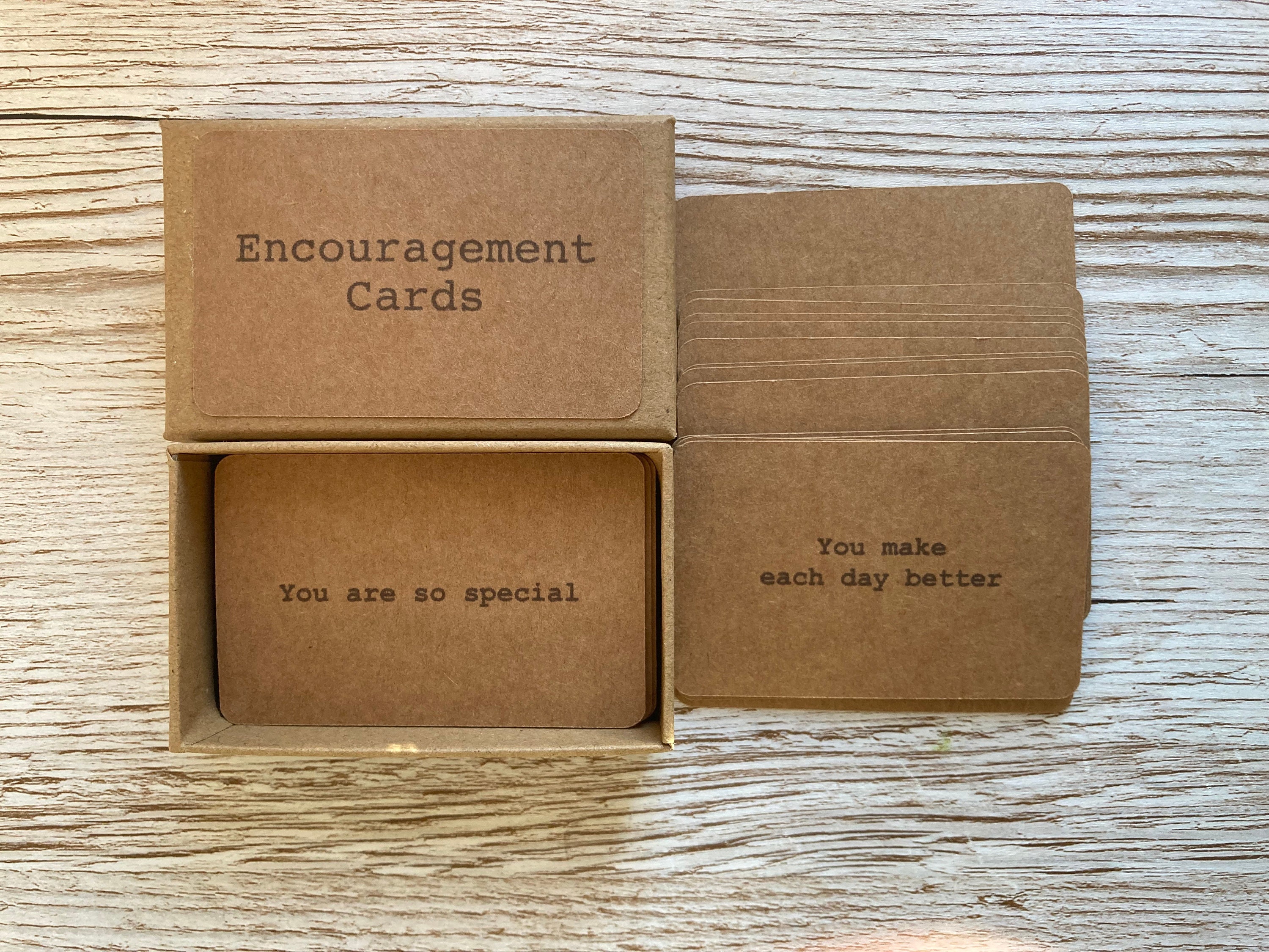 Box of 24 Mixed Encouragement Quote Cards, Motivational Quotes ...