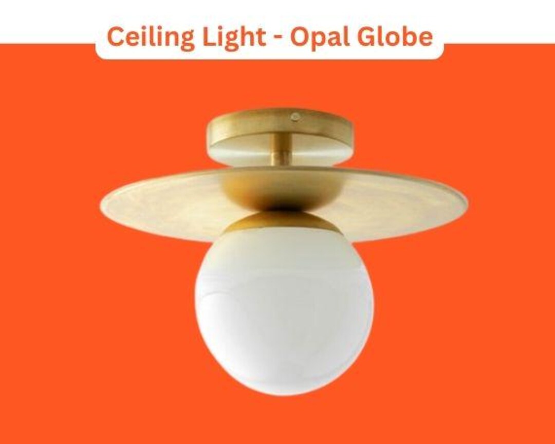 Ceiling Light Opal Globe Antique Ceiling Light, Medieval Ceiling Light ...