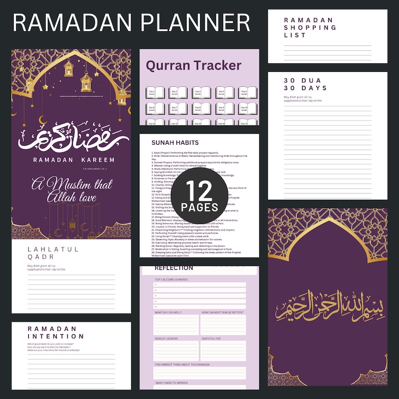 Ramadan Planner 2025 Islamic Journal, Daily Reflection and Goal Tracker ...