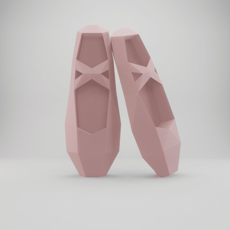 3d Paper Shoe Template Etsy