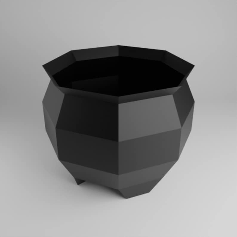 St Patrick Cauldron Digital File - DXF, SVG, Pdf Papercraft Template ...