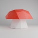 Mushroom Digital Papercraft Template DXF, SVG, Pdf File for 3D Low Poly ...