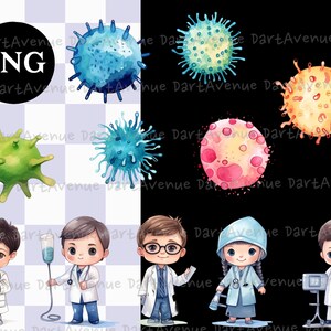 Medical Watercolor Clipart Collection, Medicine Sticker, Health ...