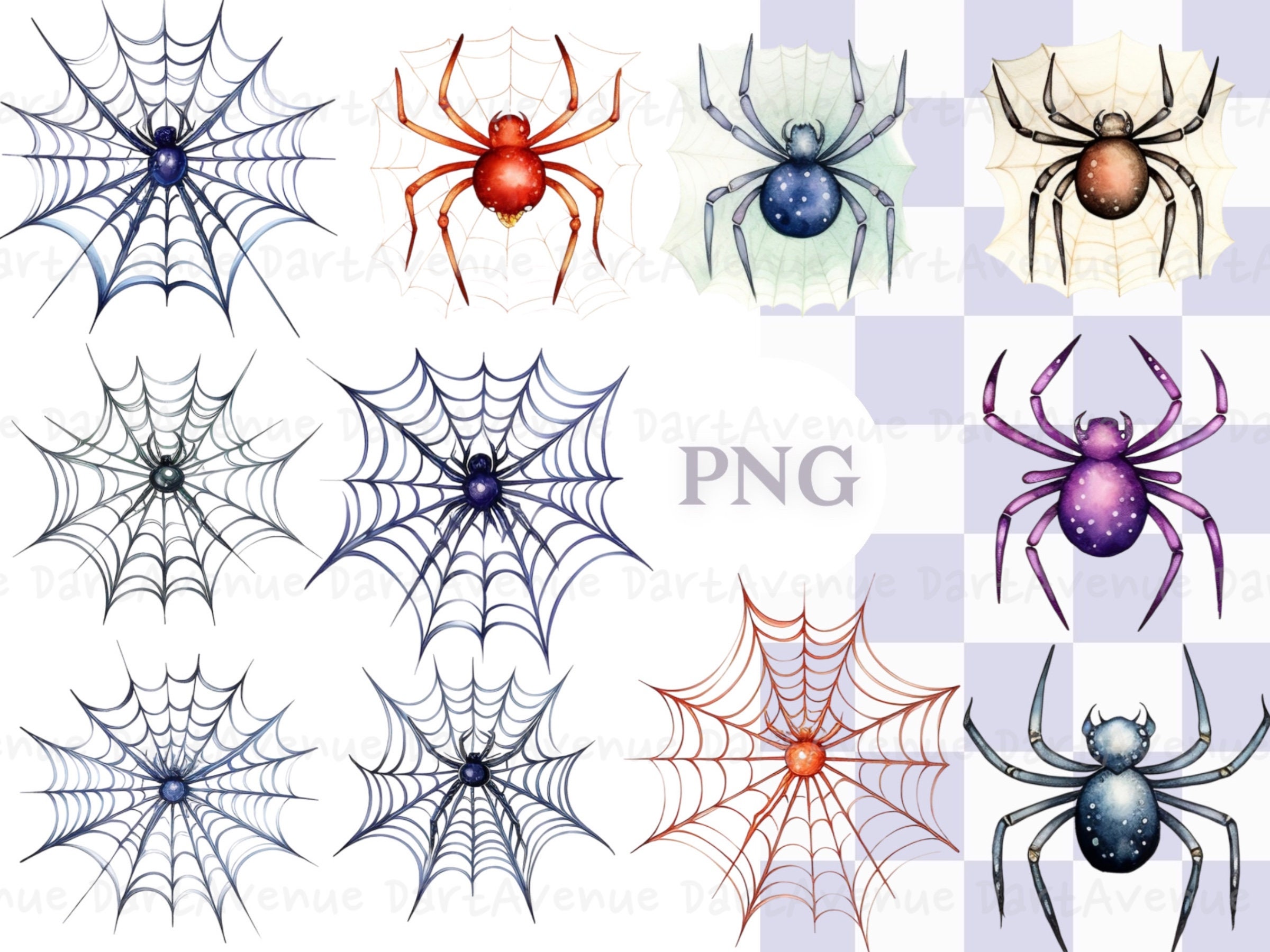 Halloween Watercolor Clipart, Bat Watercolor Clipart Bundle, Ghost ...