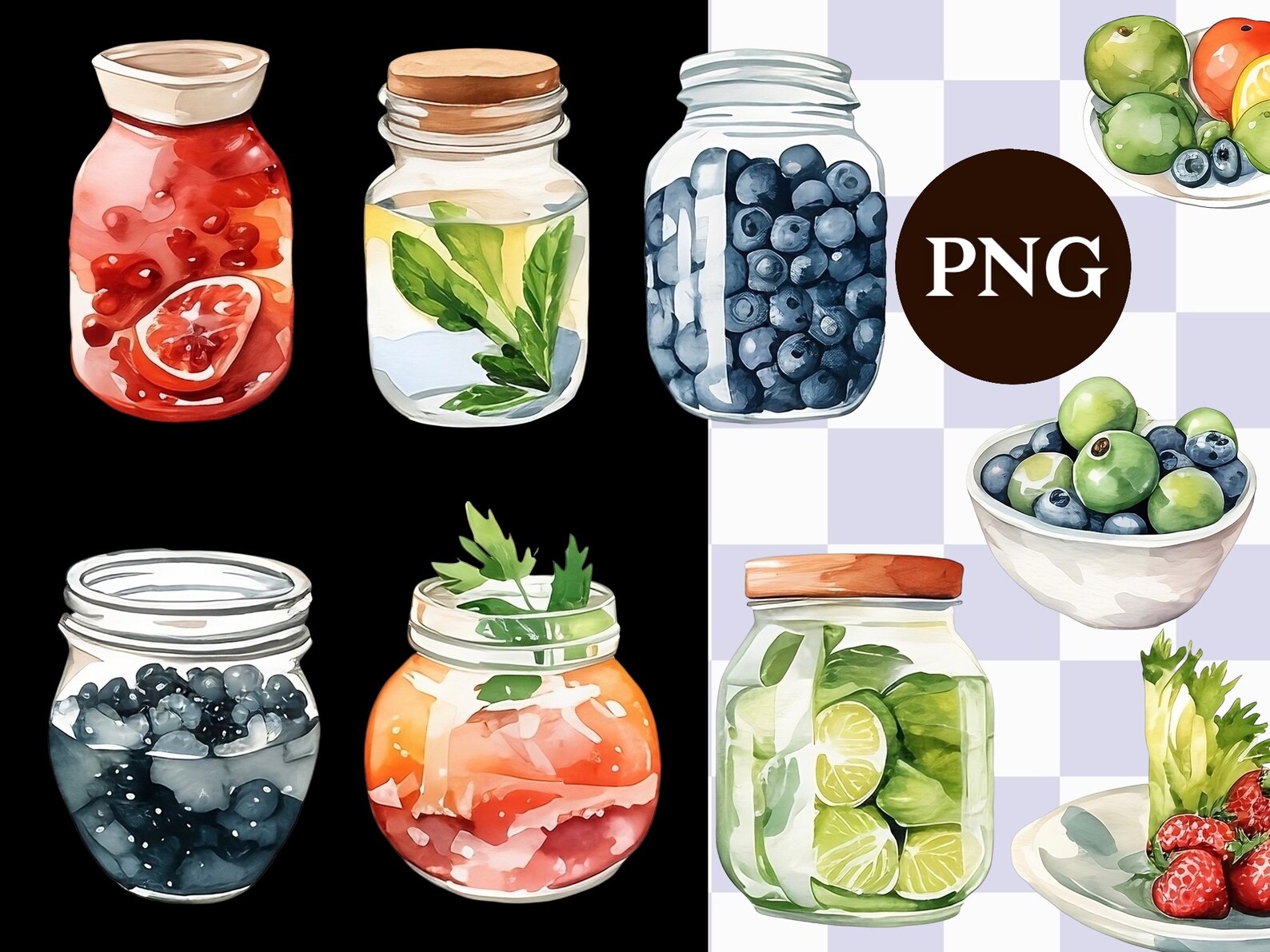 Fresh Food Clipart Healthy Food Vegetable Natural Food - Etsy