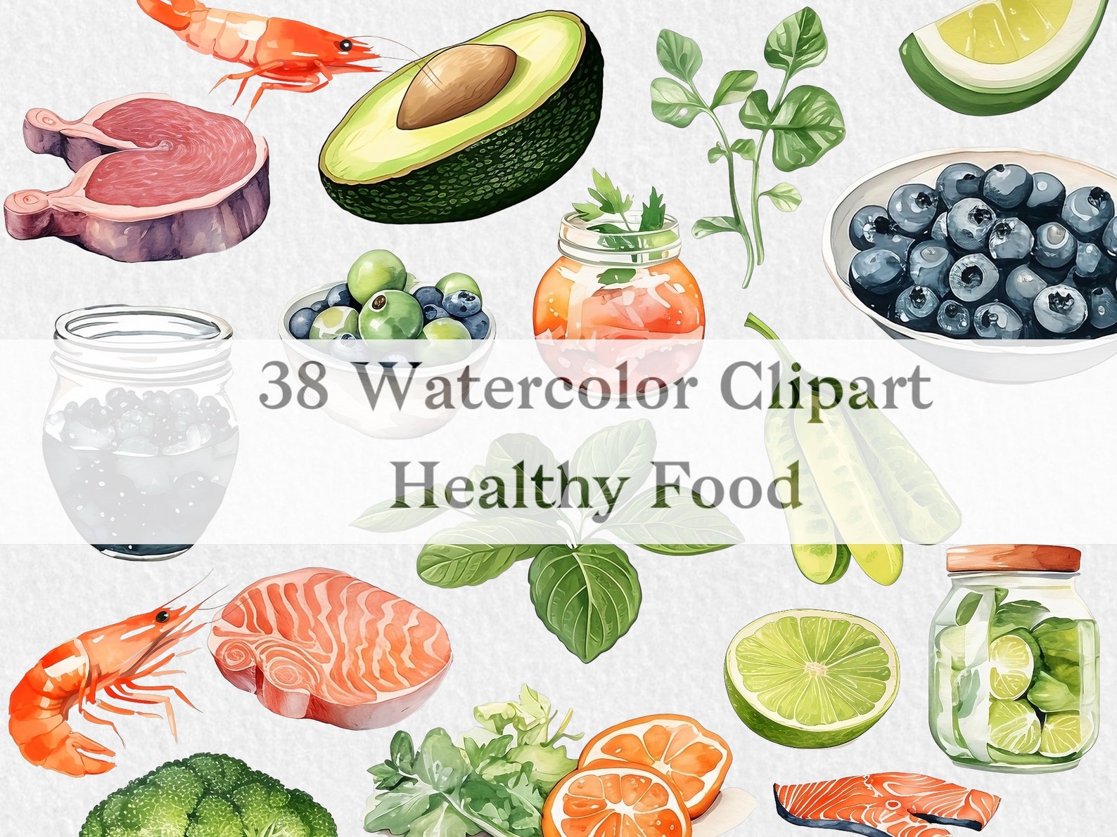 Fresh Food Clipart Healthy Food Vegetable Natural Food - Etsy