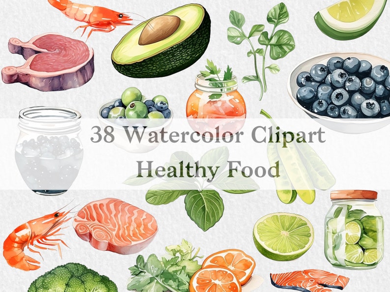 Fresh Food Clipart Healthy Food Vegetable Natural Food - Etsy