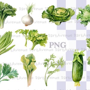 Vegetables Clipart, Veggie Watercolour Set, Healthy Food, Summer ...