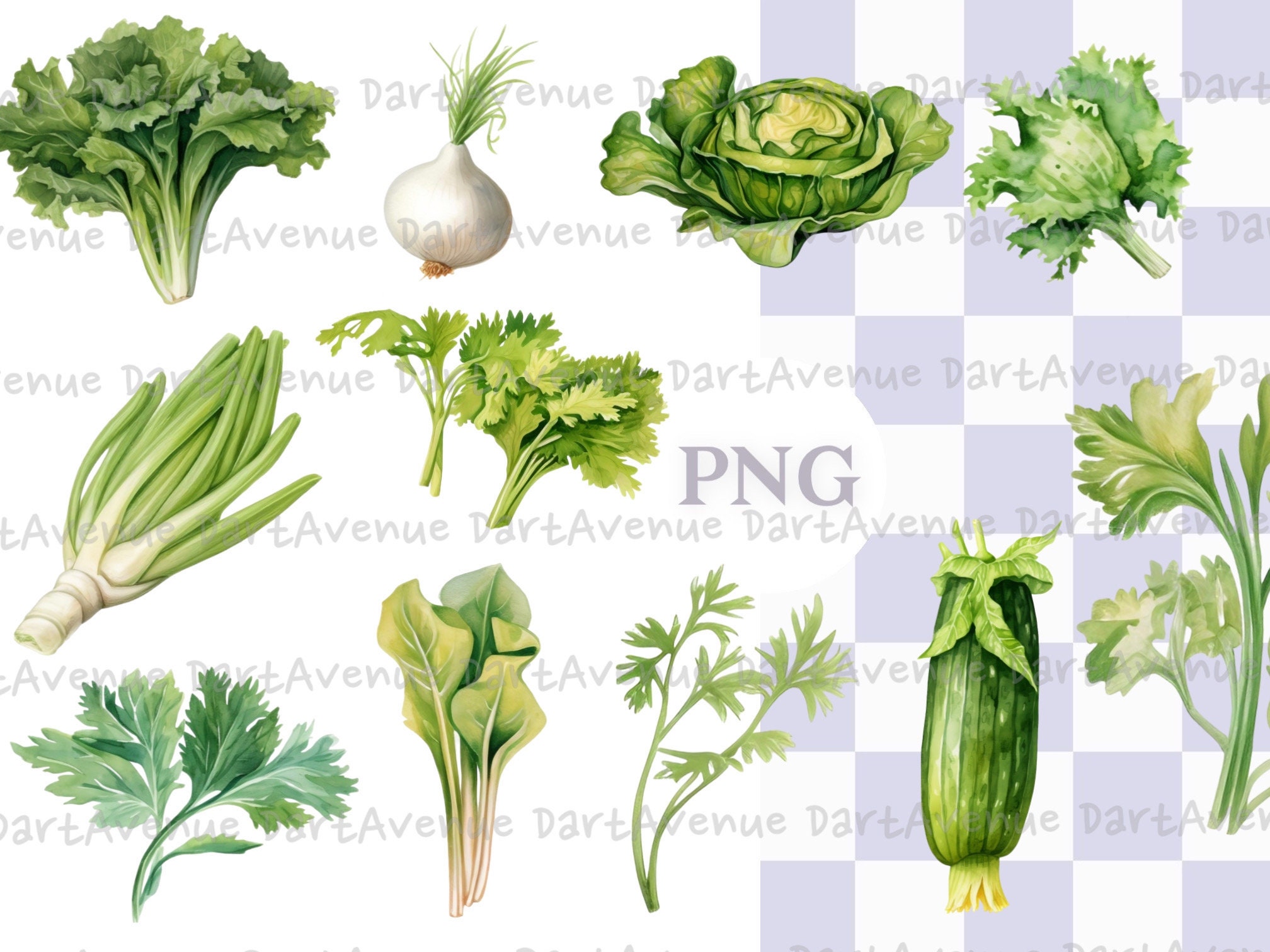 Vegetables Clipart, Veggie Watercolour Set, Healthy Food, Summer ...