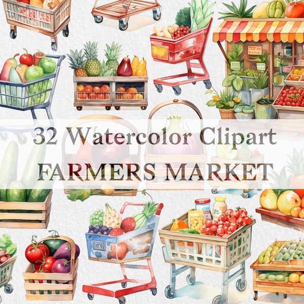 Organic Food Clipart - Etsy