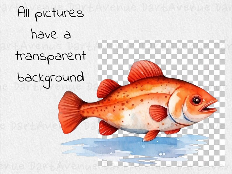 Watercolor Fishing Clipart, Fishing Clipart Bundle, Fathers Day Clipart ...