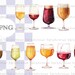 Watercolor Alcohol Clipart Collection, Drinks Watercolor, Beer, Wine ...