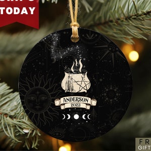 Witch Ornament Moon Ornament Witch Hand Moon Phase Decor Witchcraft ...