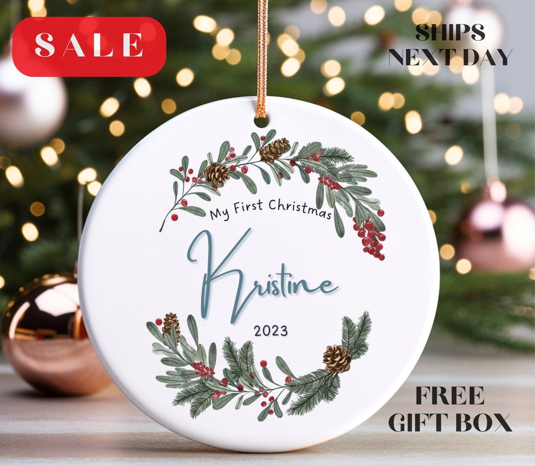 Baby's First Christmas Ornament and Gifts Baby Boy Baby Girl Gifts Our ...