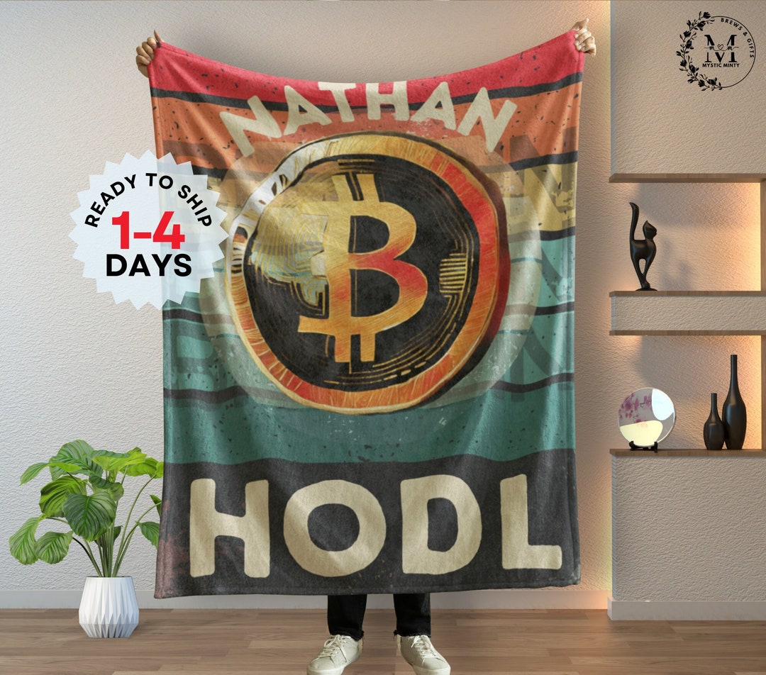 Bitcoin Cryptocurrency Gift Personalized Blanket Crypto Currencies Hodl ...