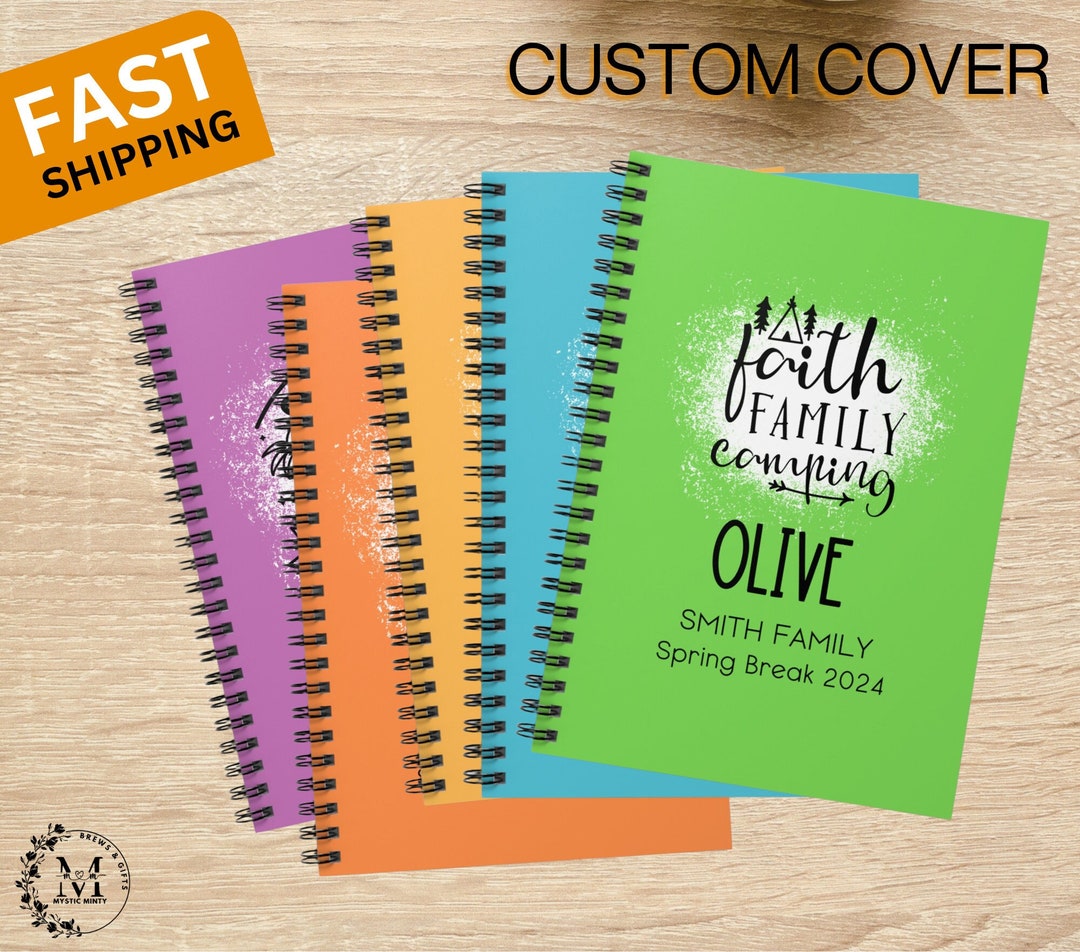 Personalized Outdoor Themed Decor Cover Notebook Summer Gift for ...